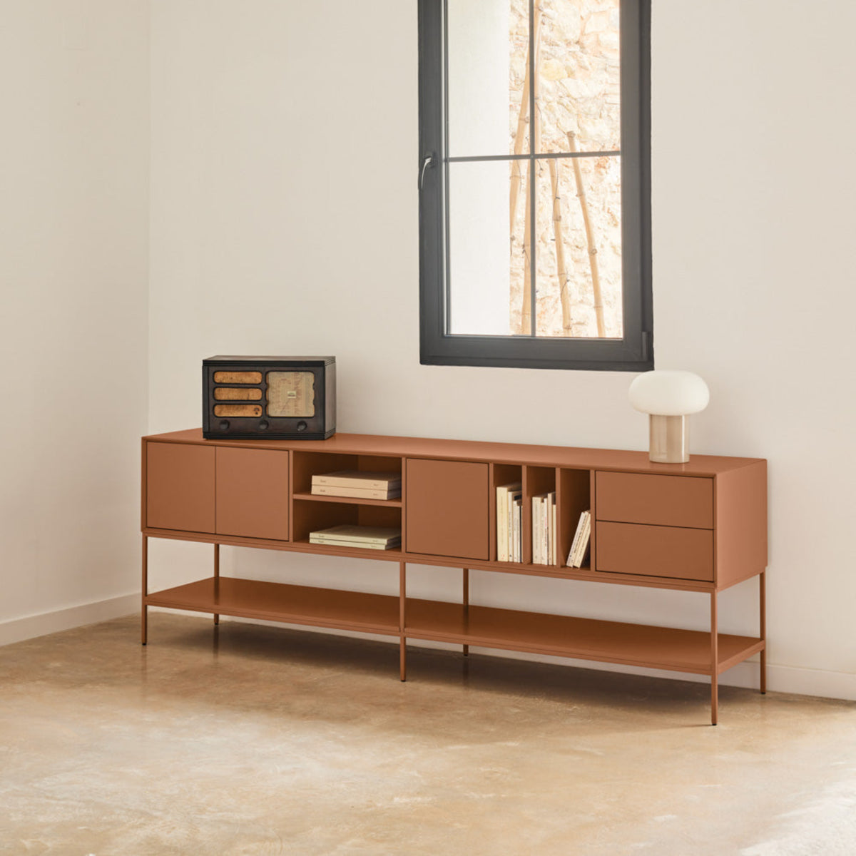 Platt TV Stand, Three Door, Two Drawer, Single Shelf, Upright Storage ...
