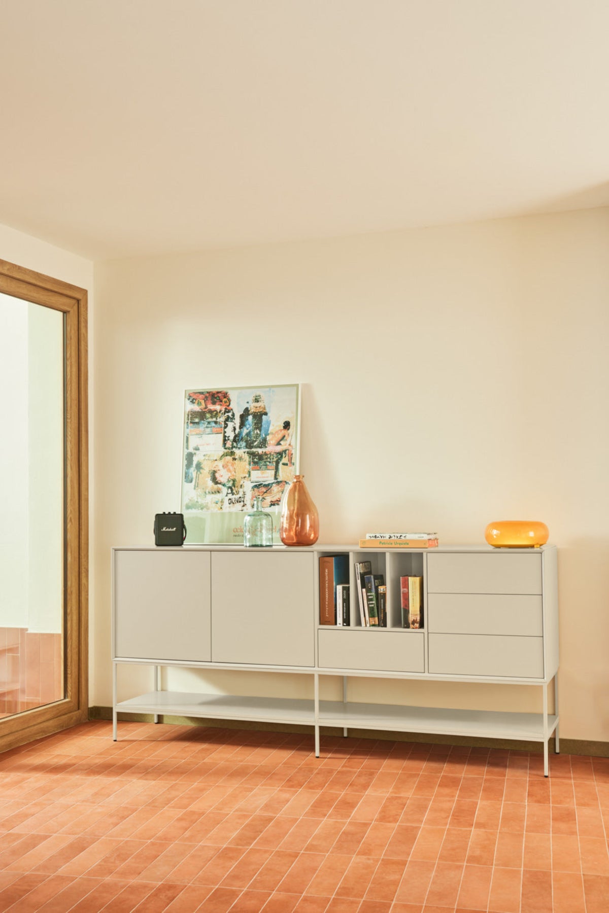 Platt Sideboard, Two Door, Four Drawer, Four Shelves, Vertical Storage ...